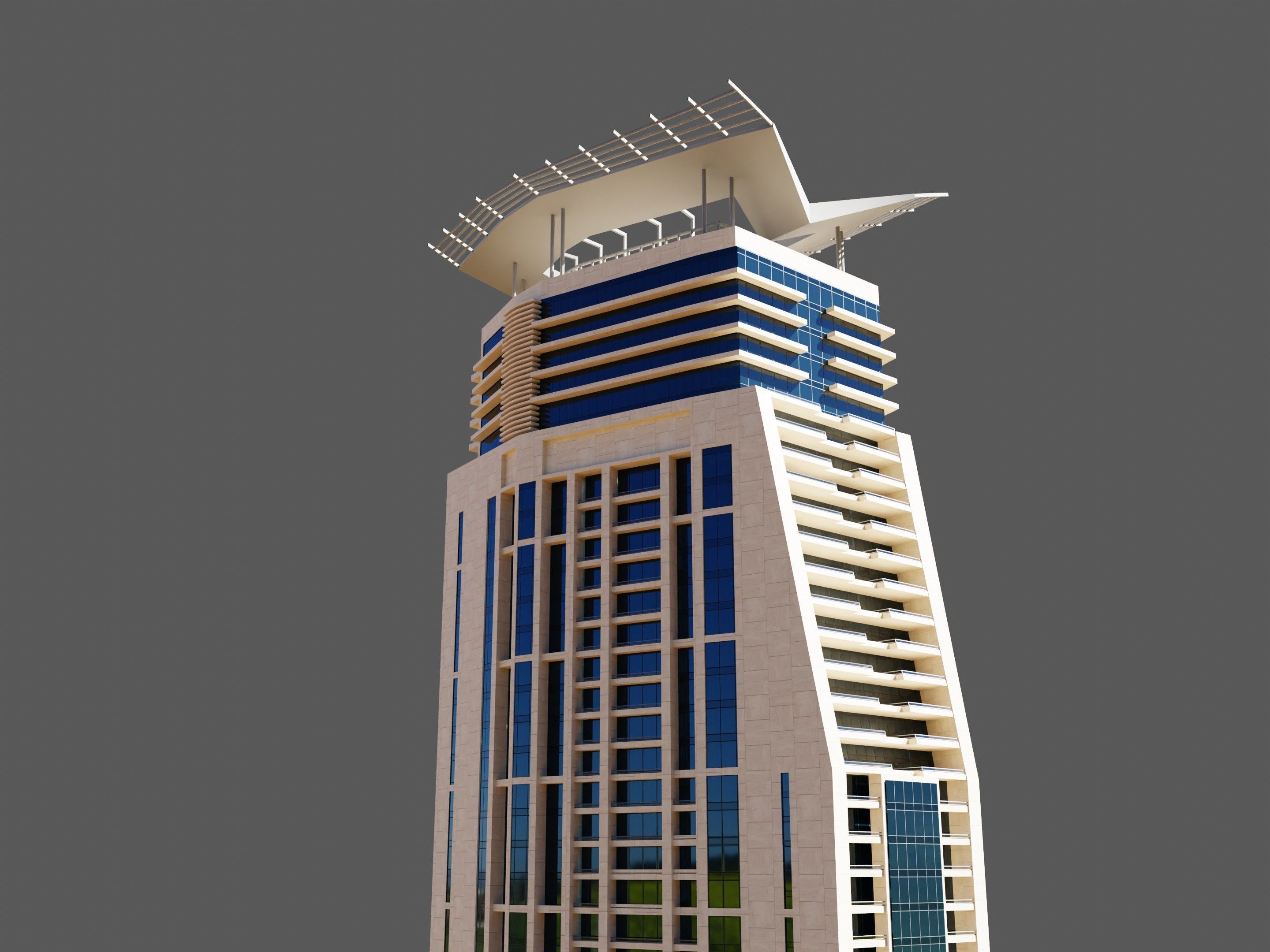 Marina Heights Tower - Dubai marina 3D model | CGTrader