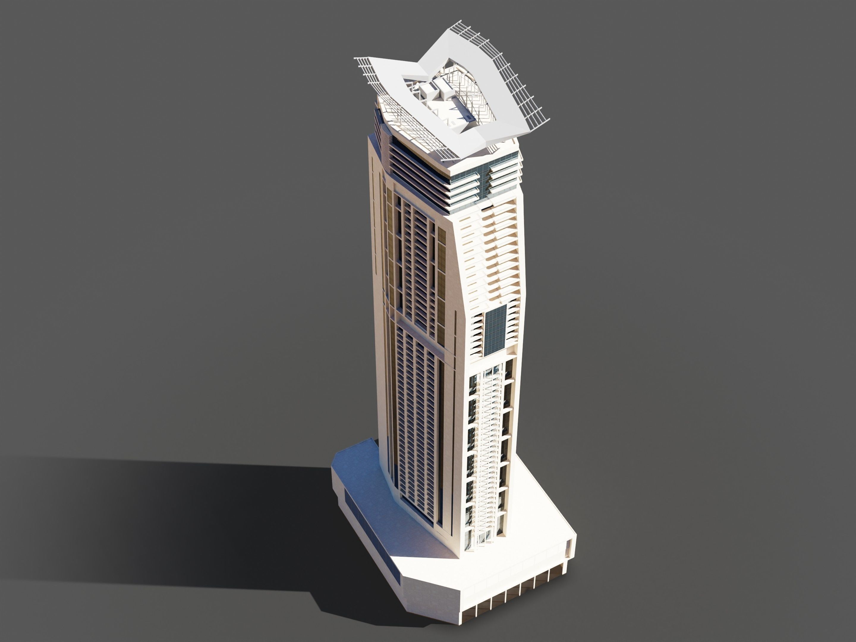 Marina Heights Tower - Dubai marina 3D model | CGTrader