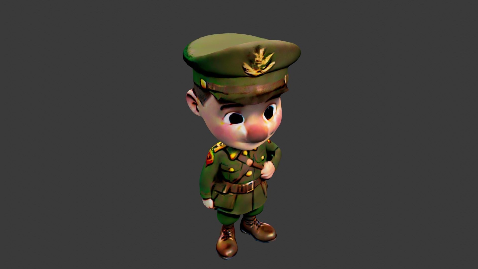 3D model World War II Soldier VR / AR / low-poly | CGTrader