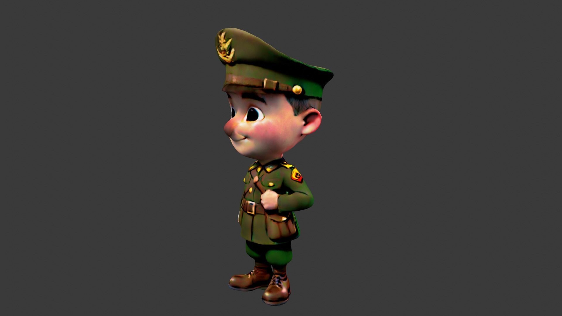 3D model World War II Soldier VR / AR / low-poly | CGTrader