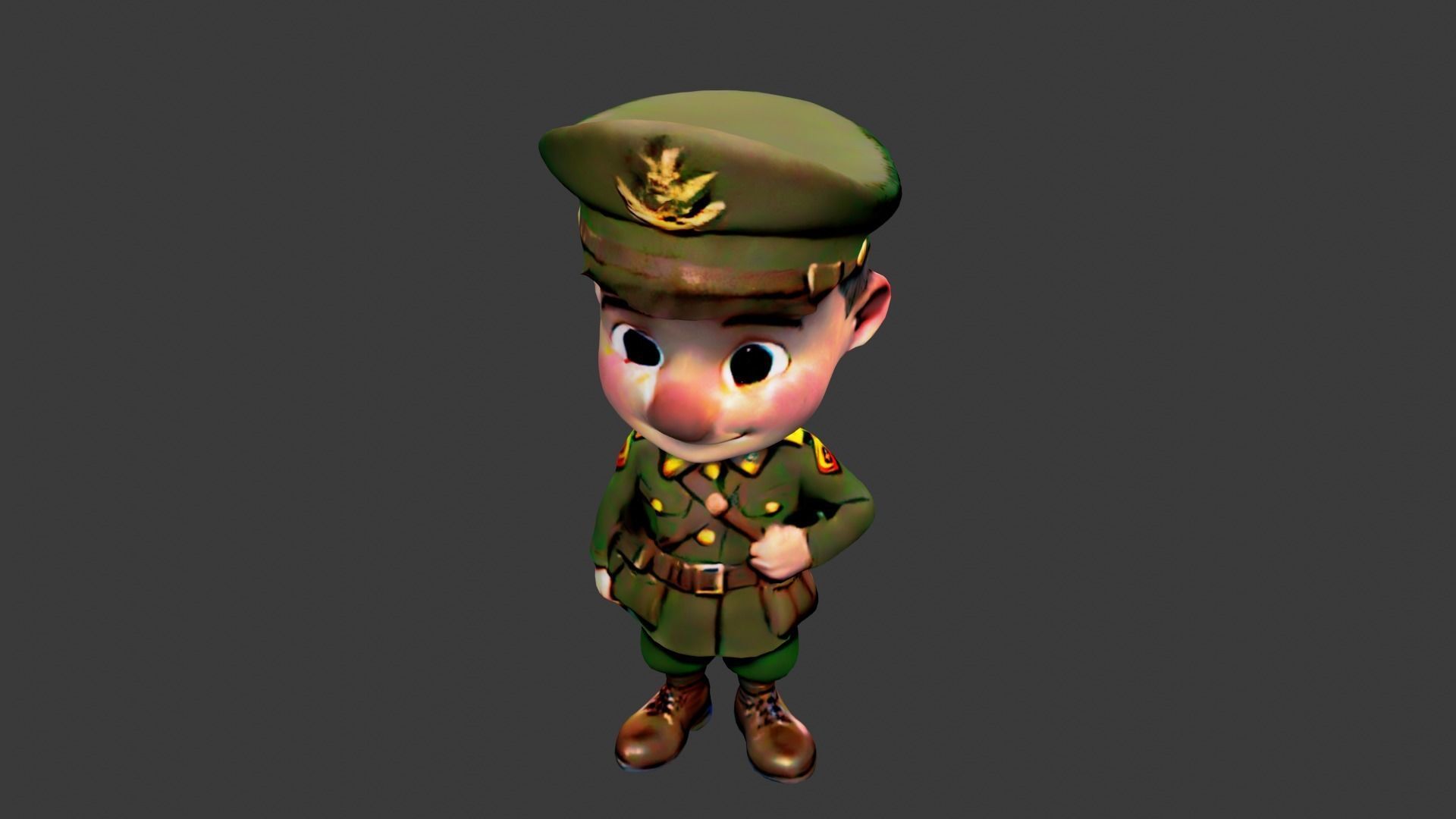 3D model World War II Soldier VR / AR / low-poly | CGTrader