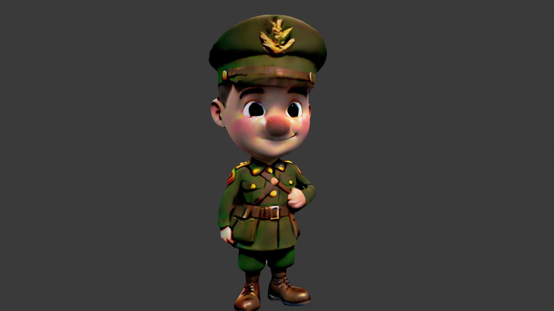 3D model World War II Soldier VR / AR / low-poly | CGTrader