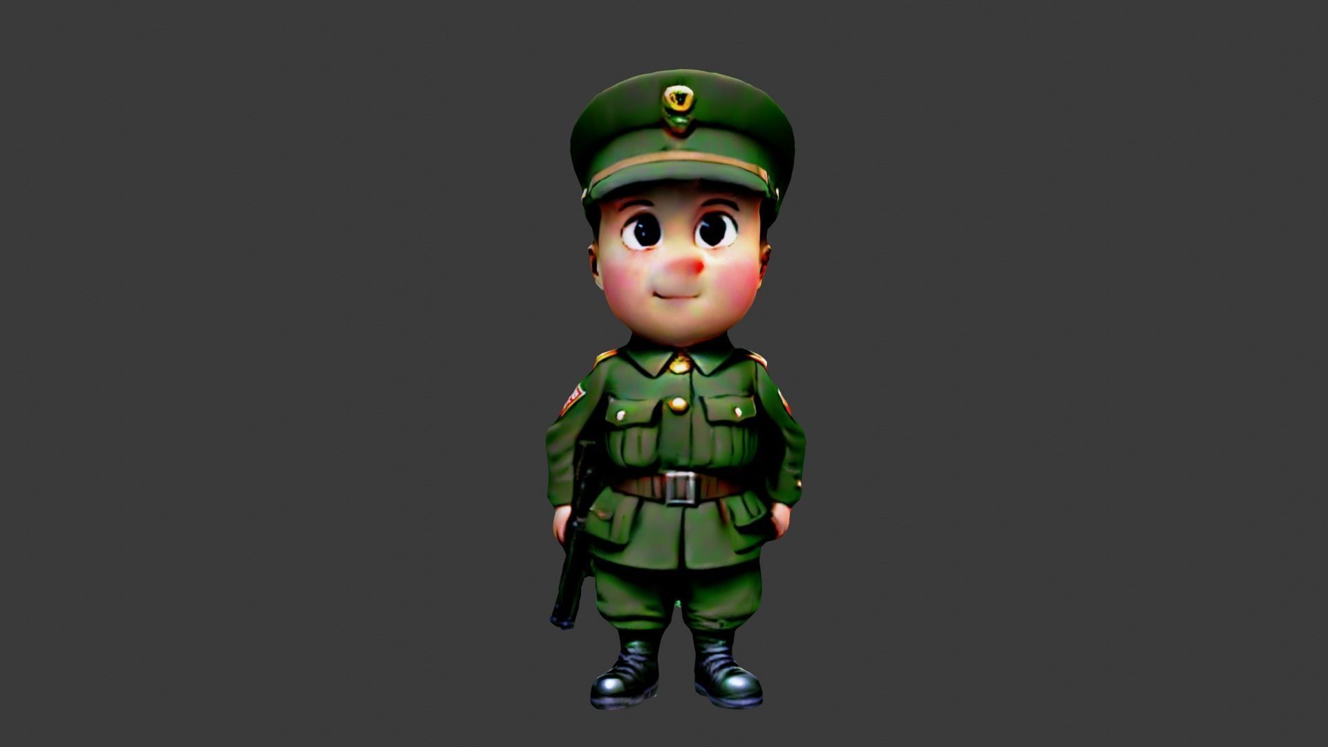 3D model Cartoon World War II Soldier VR / AR / low-poly | CGTrader
