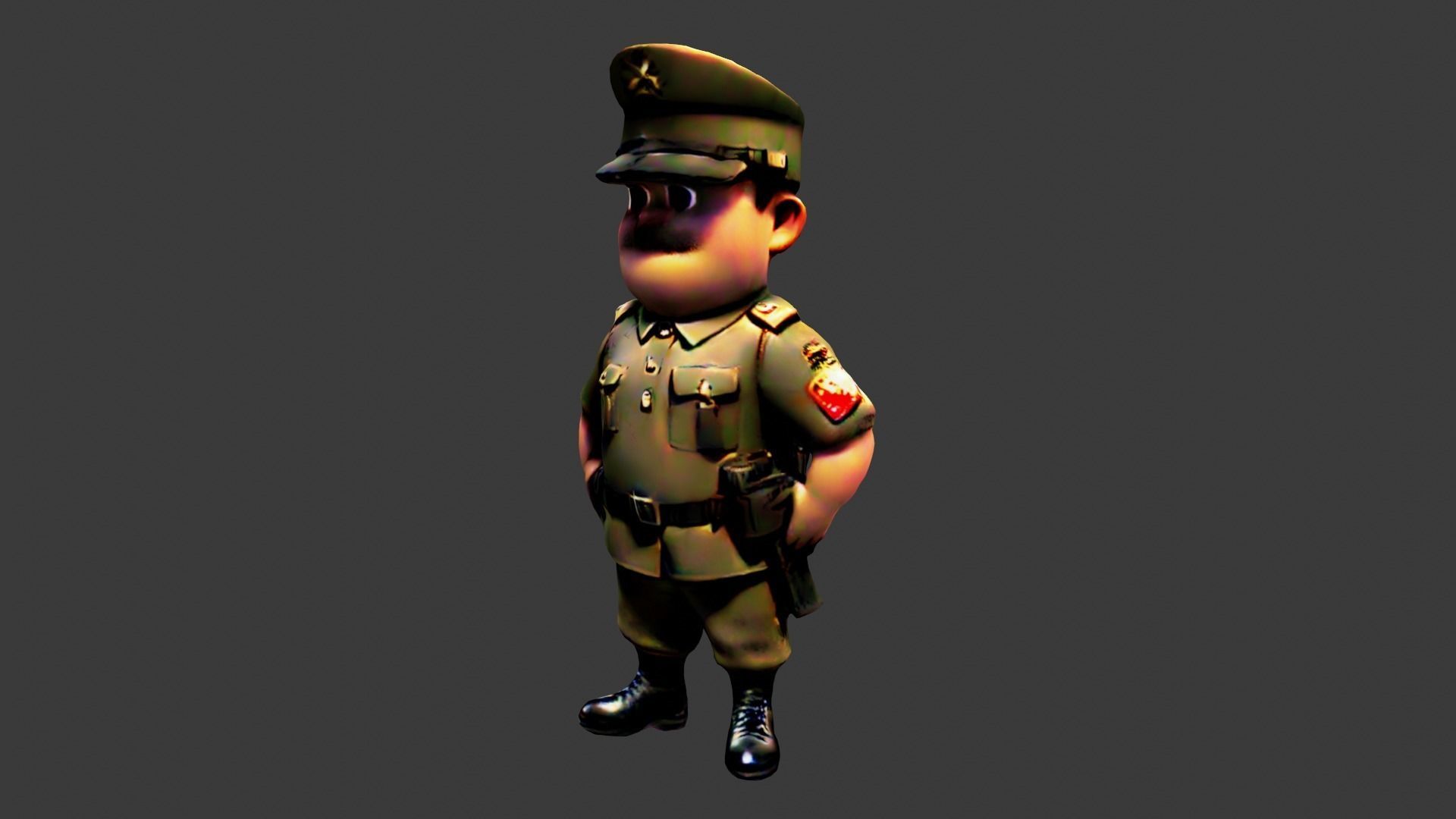 3D model World War II Fat Soldier VR / AR / low-poly | CGTrader