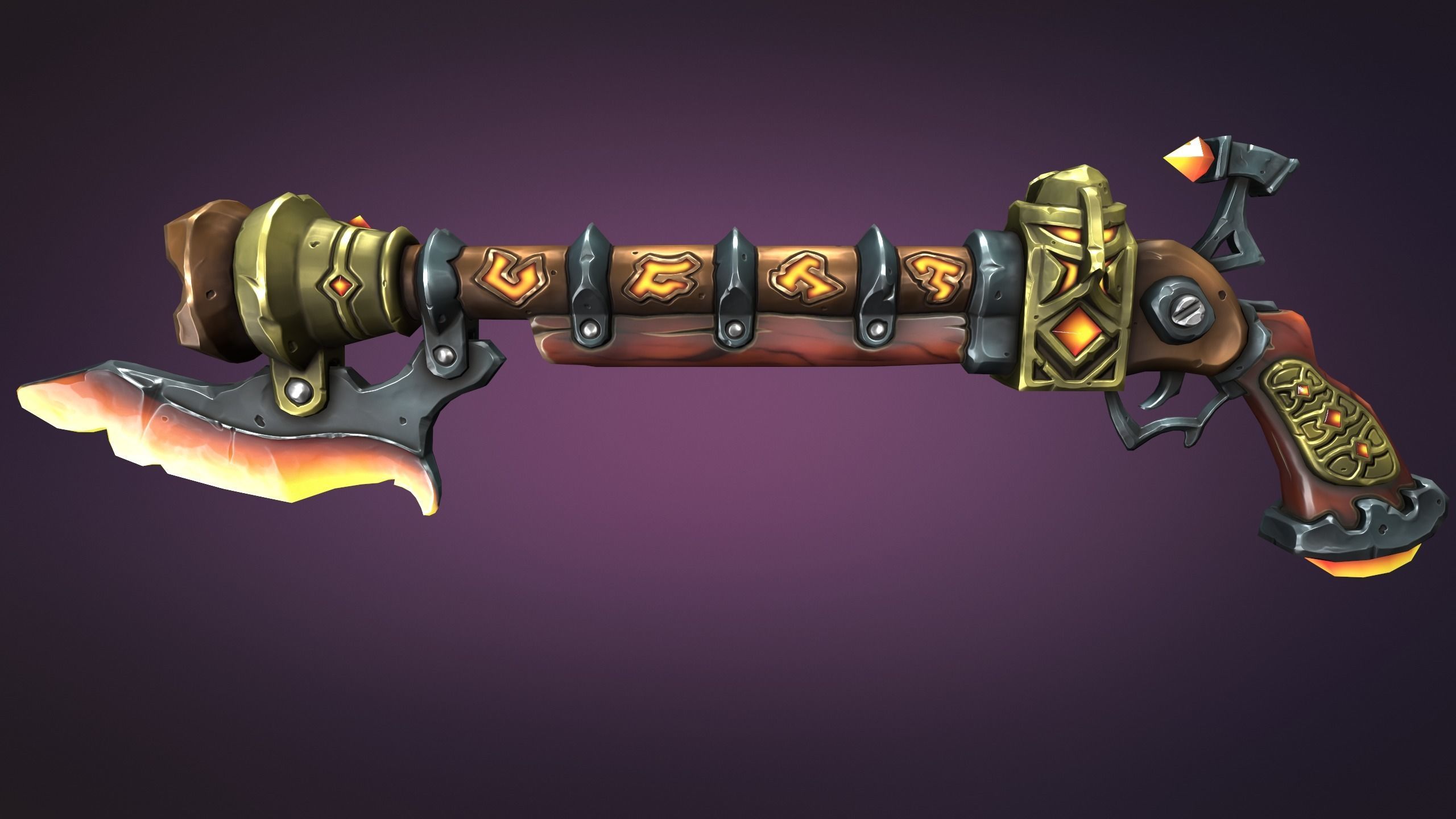 Dwarf musket 3d print 3D model 3D printable | CGTrader