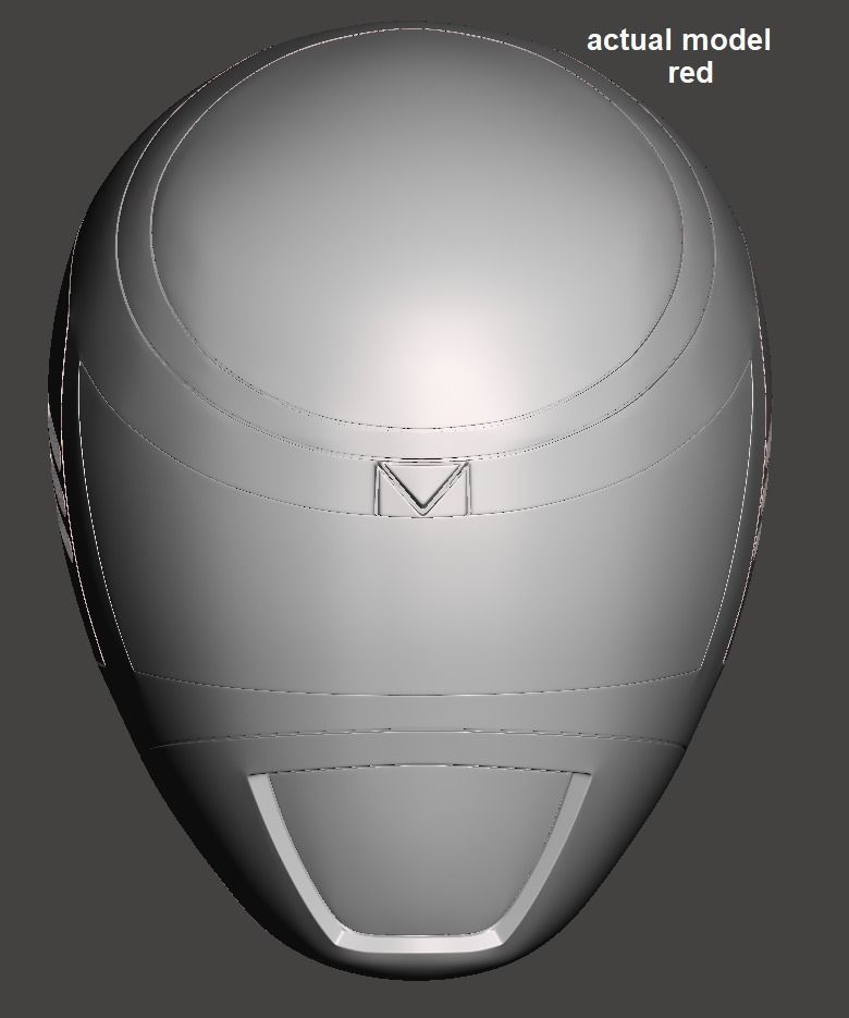 Power Rangers In Space Red Ranger helmet 3D model 3D printable | CGTrader