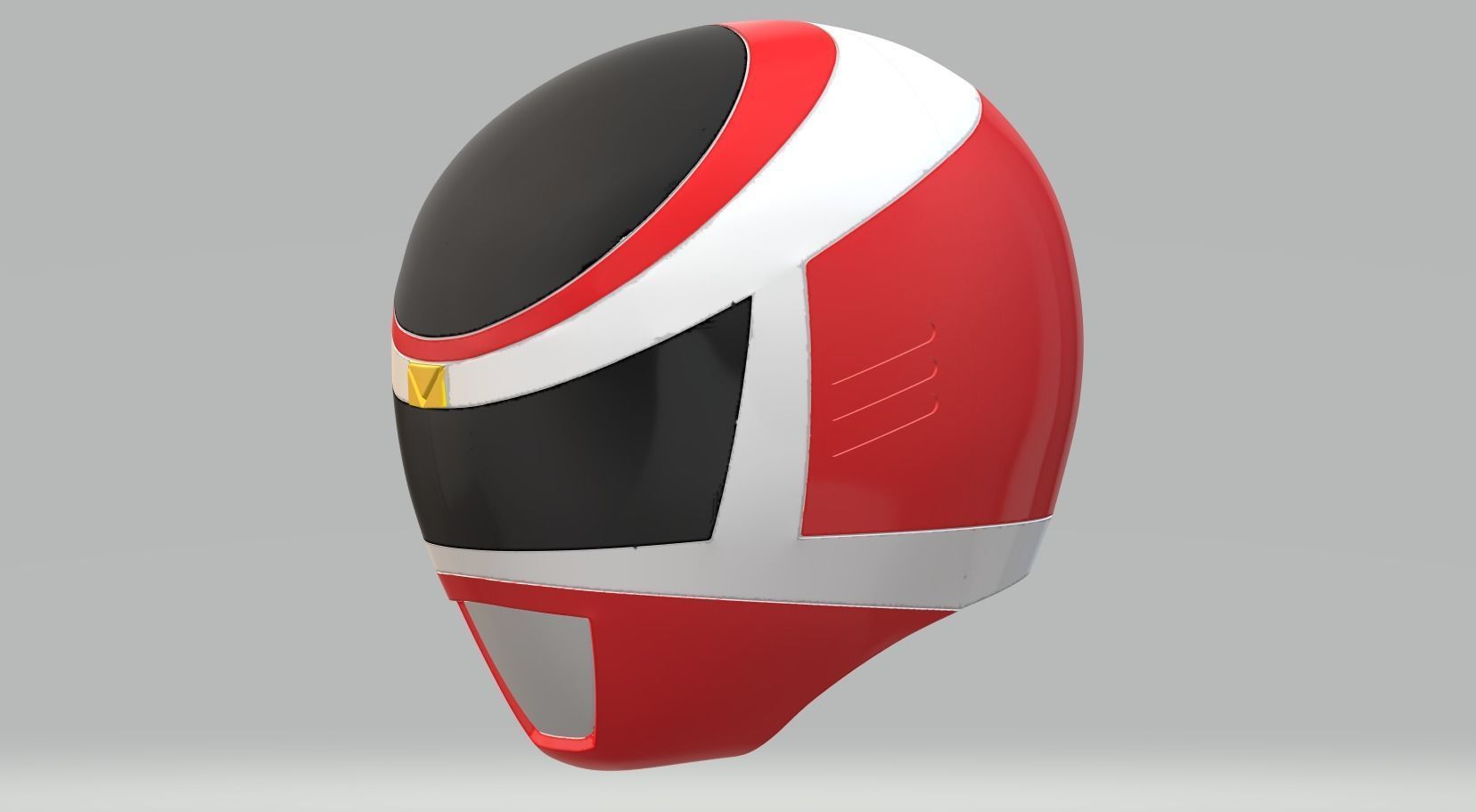 Power Rangers In Space Red Ranger helmet 3D model 3D printable | CGTrader