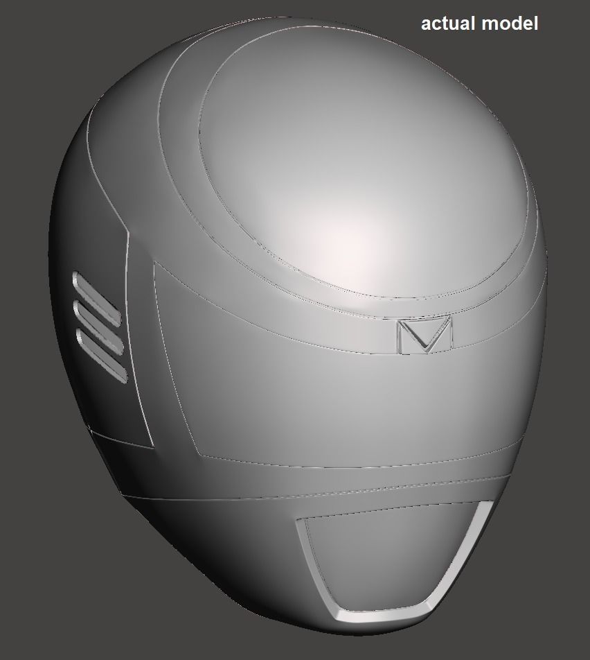 Power Rangers In Space Red Ranger helmet 3D model 3D printable | CGTrader