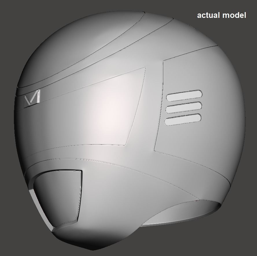 Power Rangers In Space Red Ranger helmet 3D model 3D printable | CGTrader