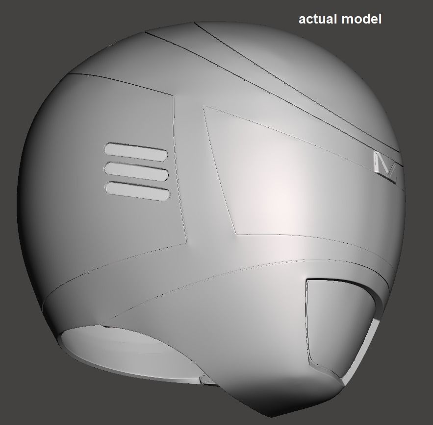 Power Rangers In Space Red Ranger helmet 3D model 3D printable | CGTrader