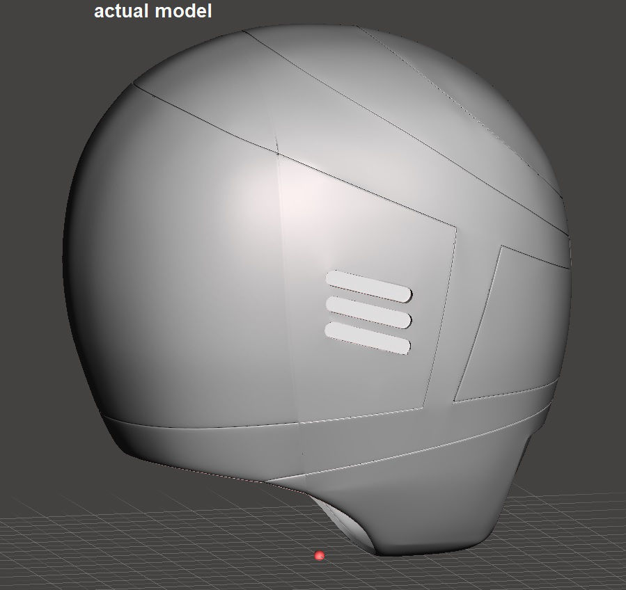 Power Rangers In Space Blue Ranger helmet 3D model 3D printable | CGTrader
