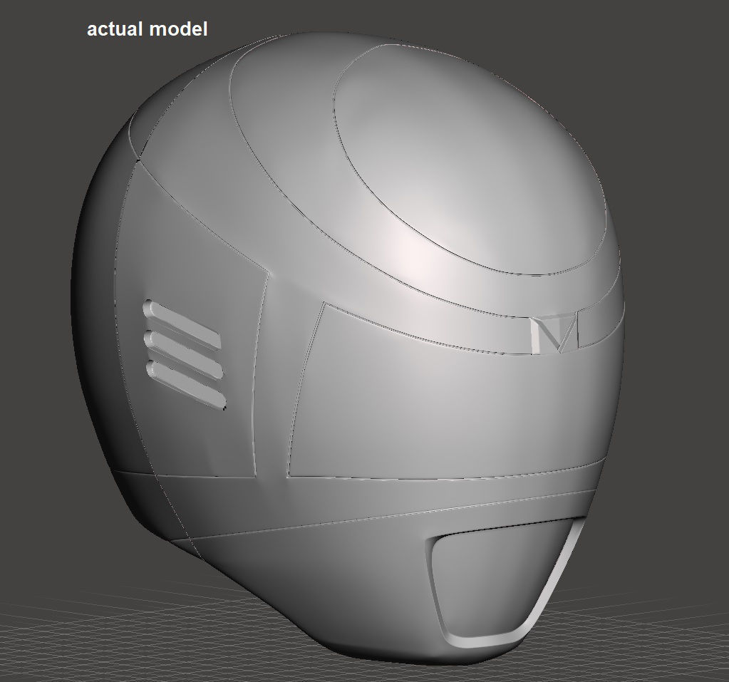 Power Rangers In Space Blue Ranger helmet 3D model 3D printable | CGTrader