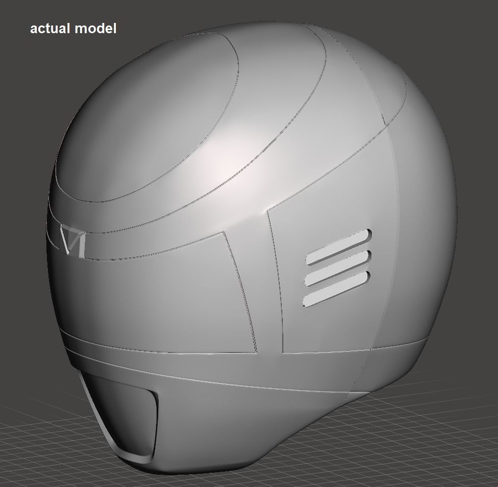 Power Rangers In Space Blue Ranger helmet 3D model 3D printable | CGTrader