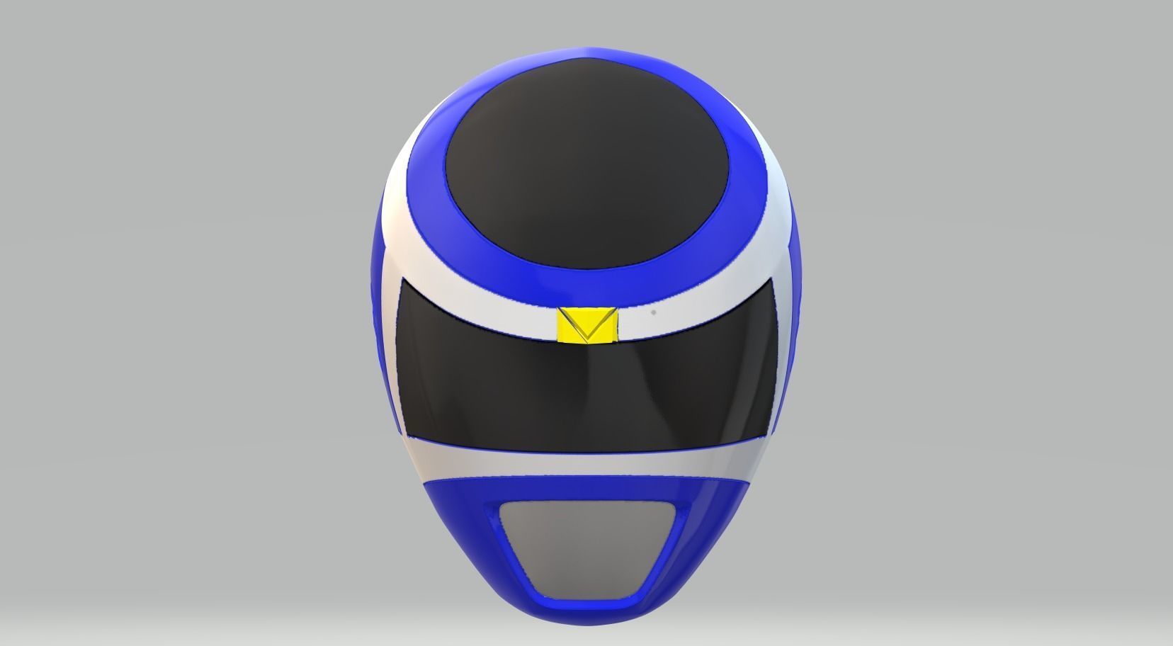 Power Rangers In Space Blue Ranger helmet 3D model 3D printable | CGTrader