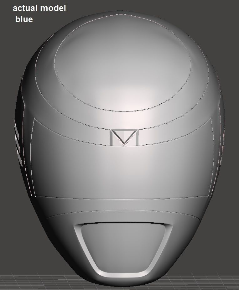 Power Rangers In Space Blue Ranger helmet 3D model 3D printable | CGTrader