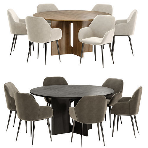 Androgyne dinning set 3D model | CGTrader