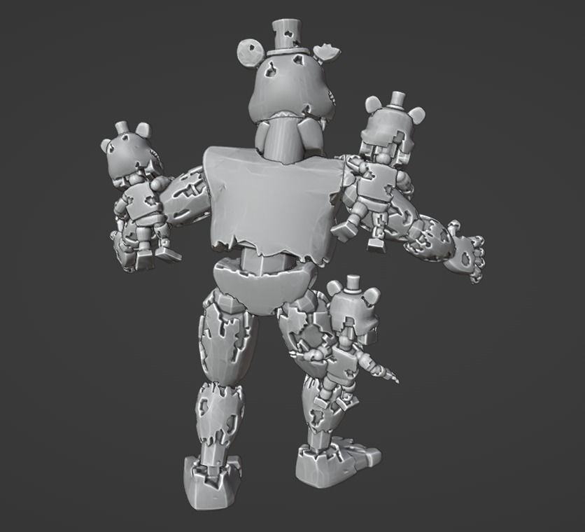 Nightmare freddy 3D model 3D printable | CGTrader