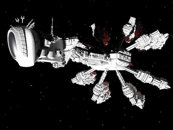 Spaceship Mutabor free 3D model | CGTrader