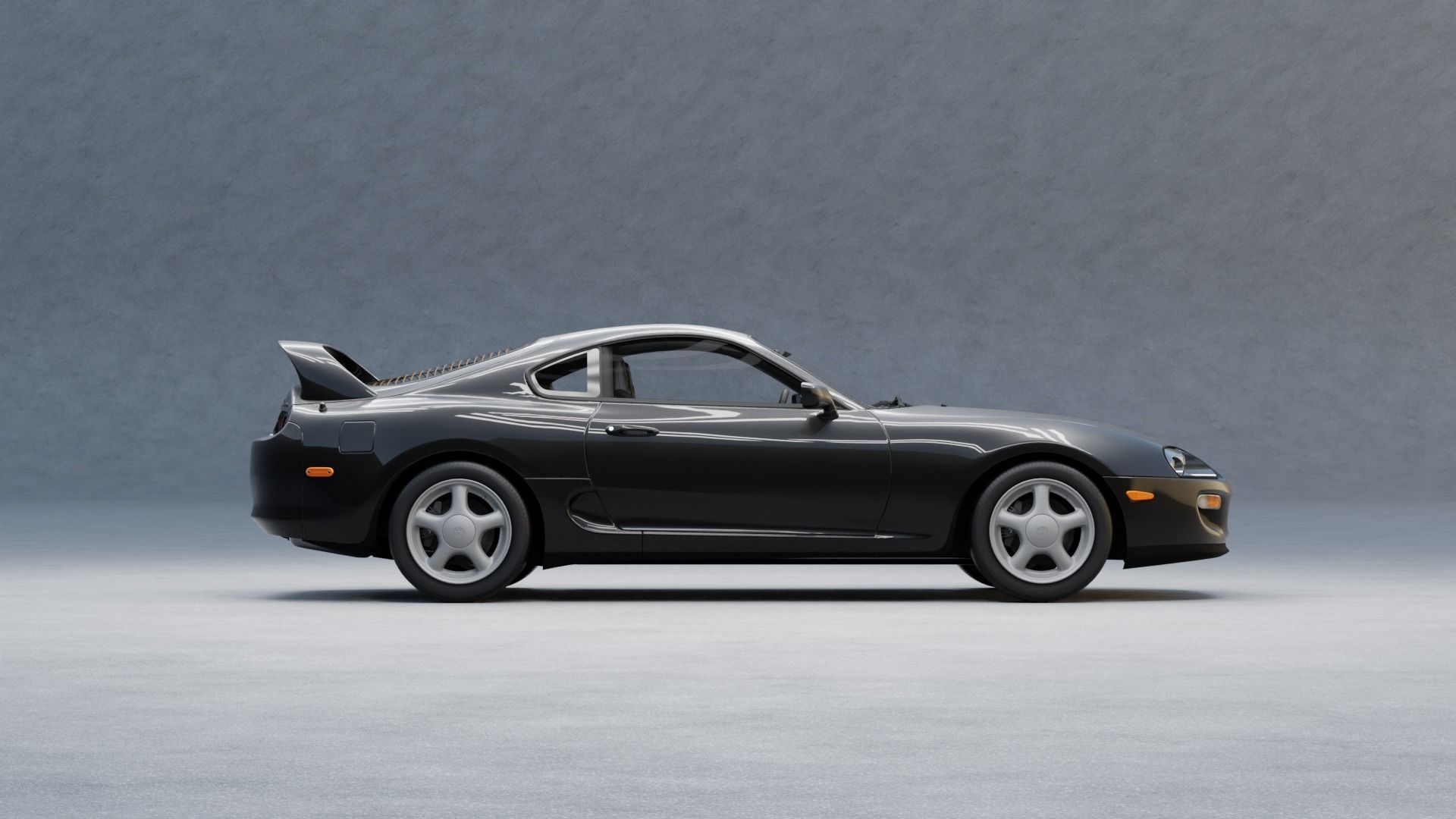 Toyota Supra 3D model animated rigged | CGTrader