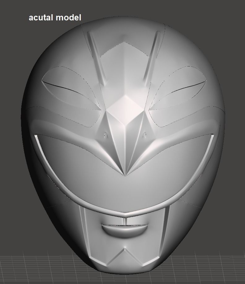 Power Rangers Lost Galaxy Green Ranger helmet 3D model 3D printable ...