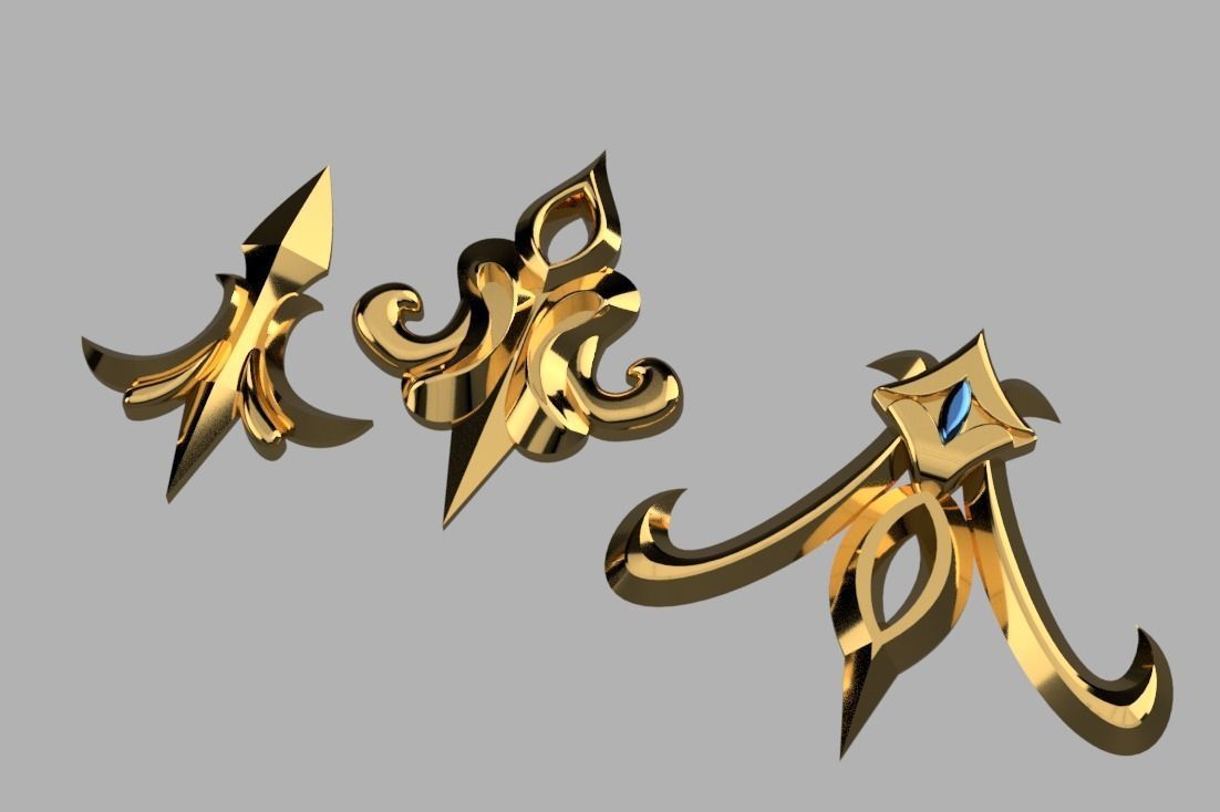 Neuvillette Genshin Impact FULL Cosplay set 3D model 3D printable ...