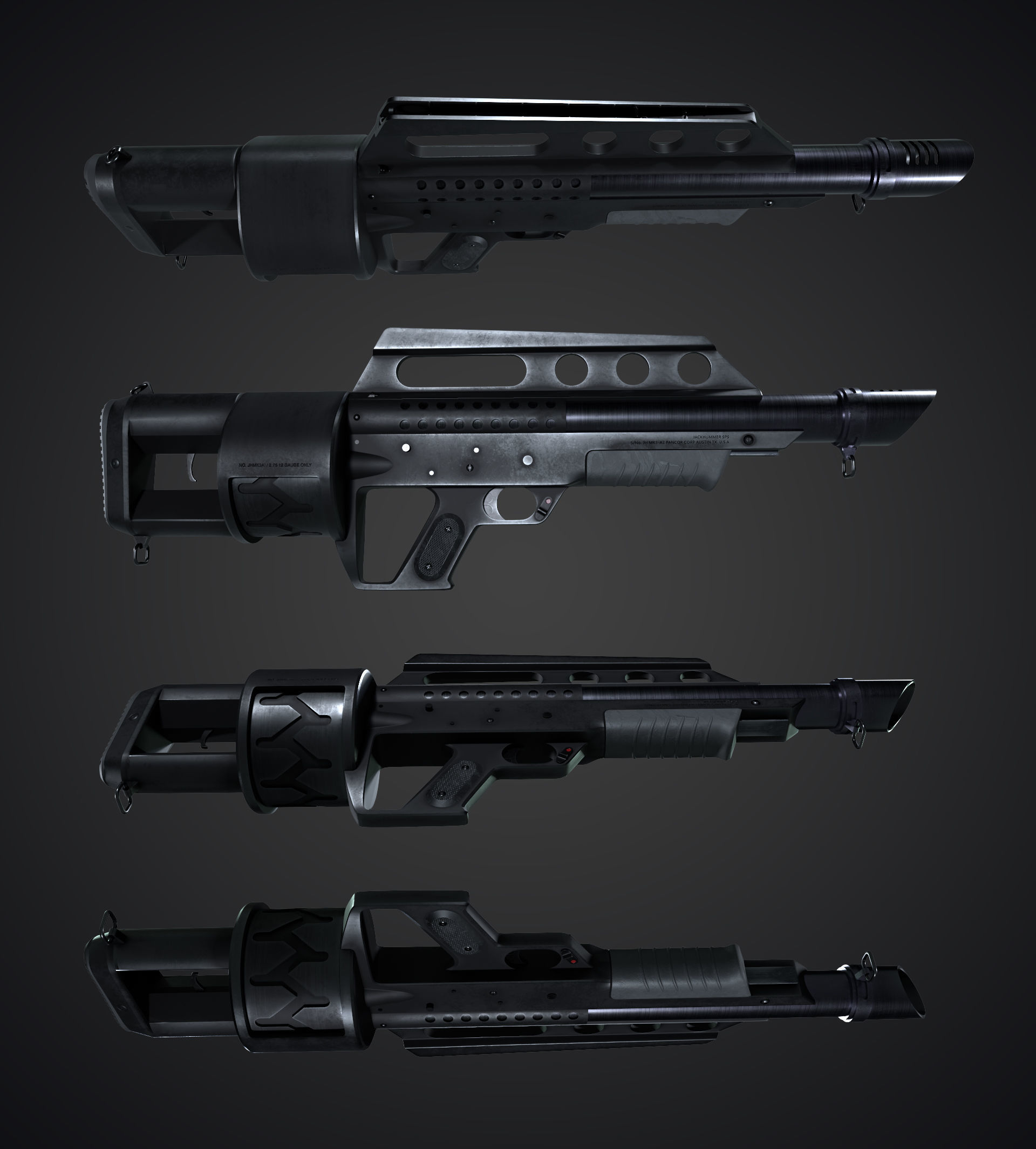 Pancor Jackhammer Mk3 3D model | CGTrader