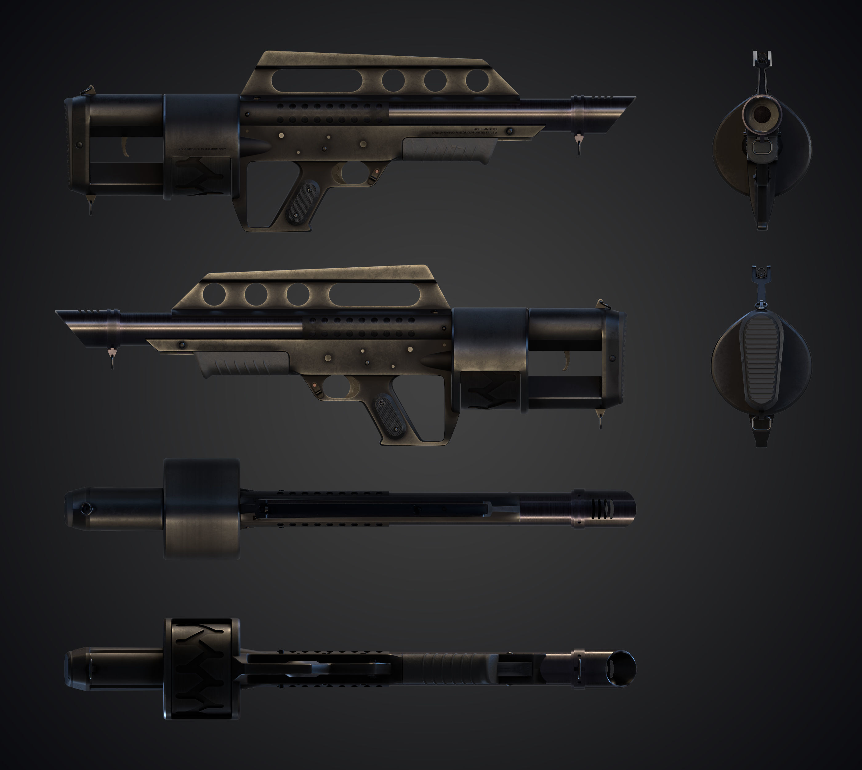 Pancor Jackhammer Mk3 3D model | CGTrader