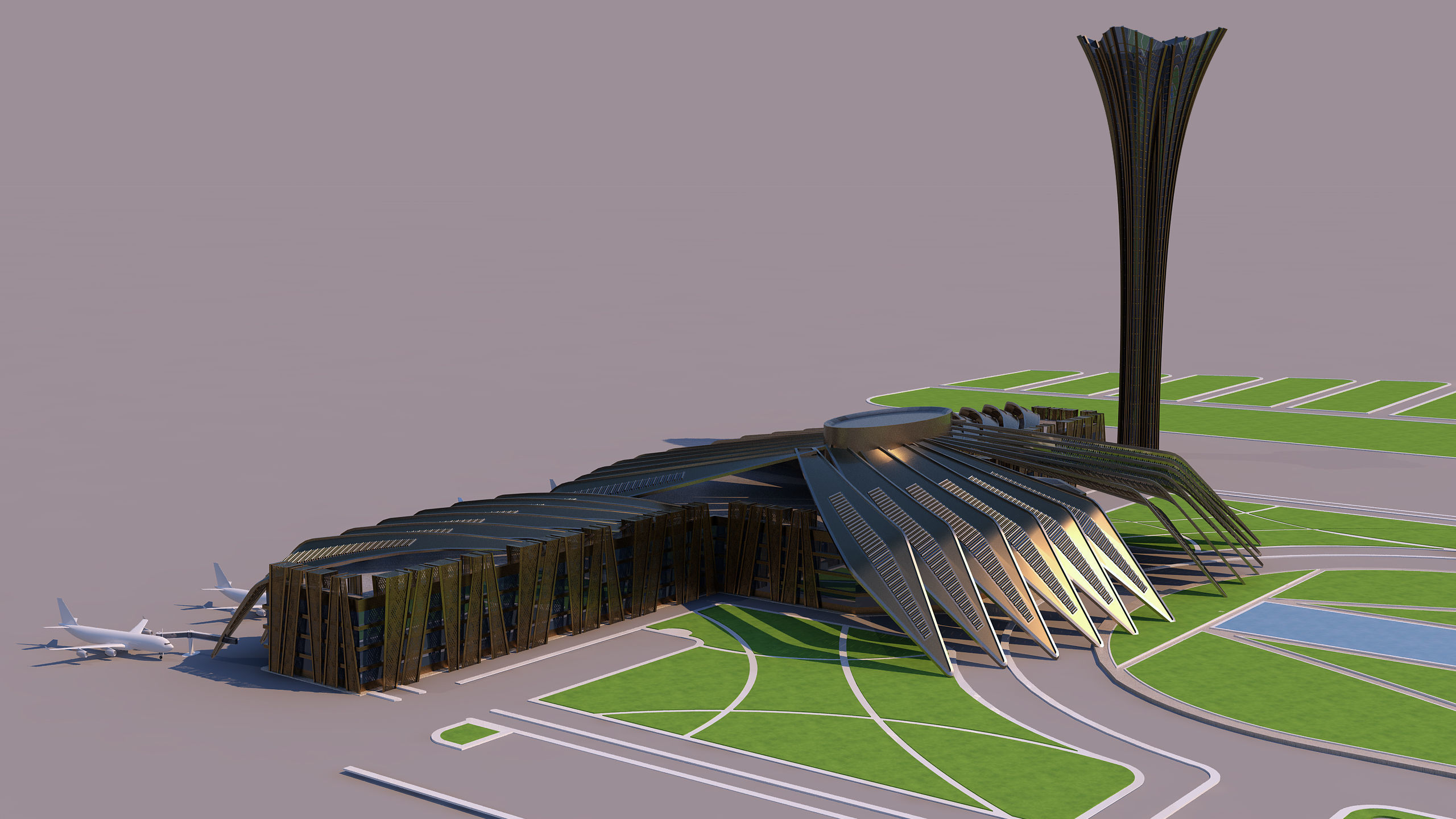 0192 - Airport Building 3D model | CGTrader