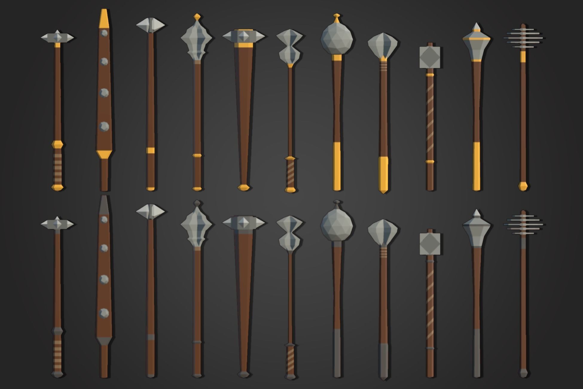 3D model Low Poly Club Pack 1 VR / AR / low-poly | CGTrader