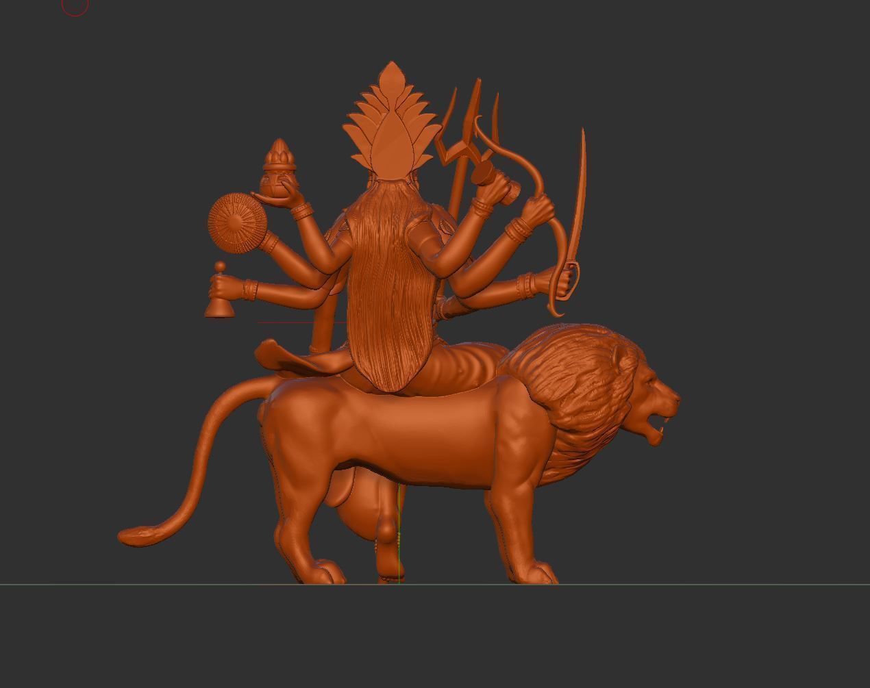 durga mata 3D model 3D printable | CGTrader