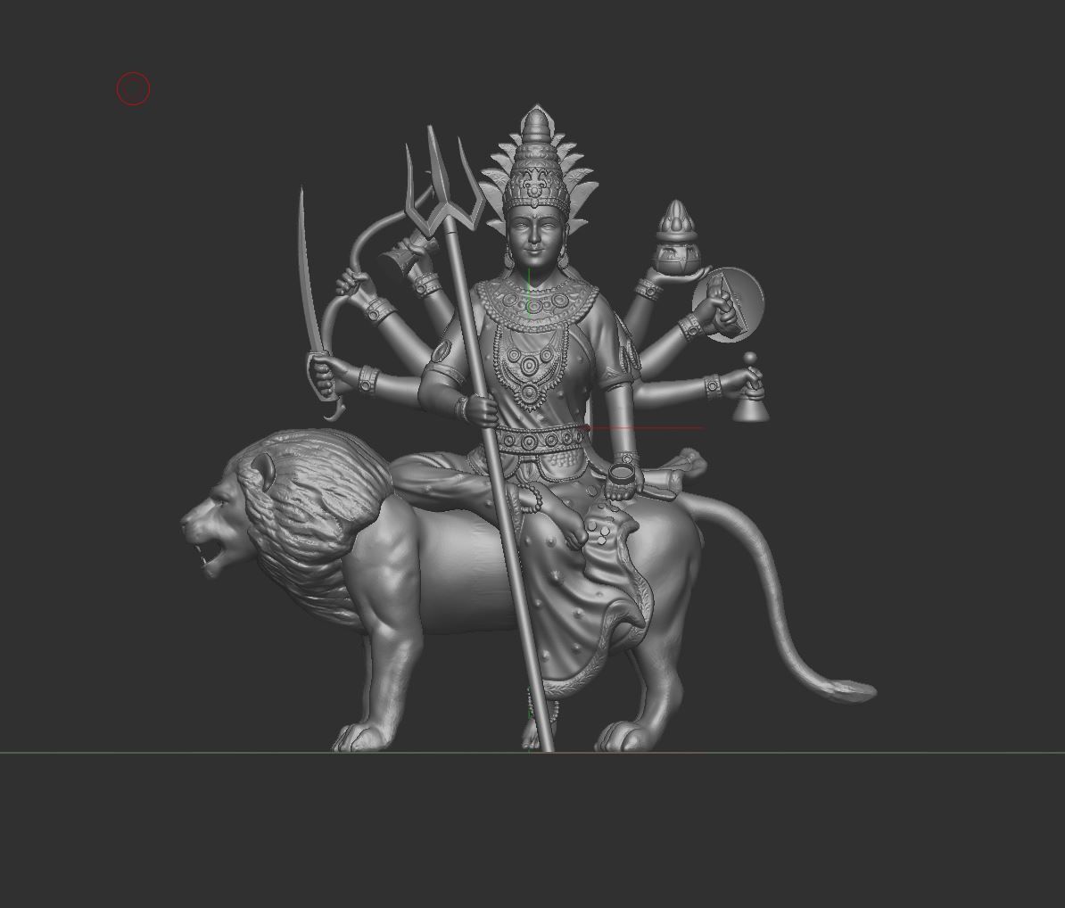 durga mata 3D model 3D printable | CGTrader