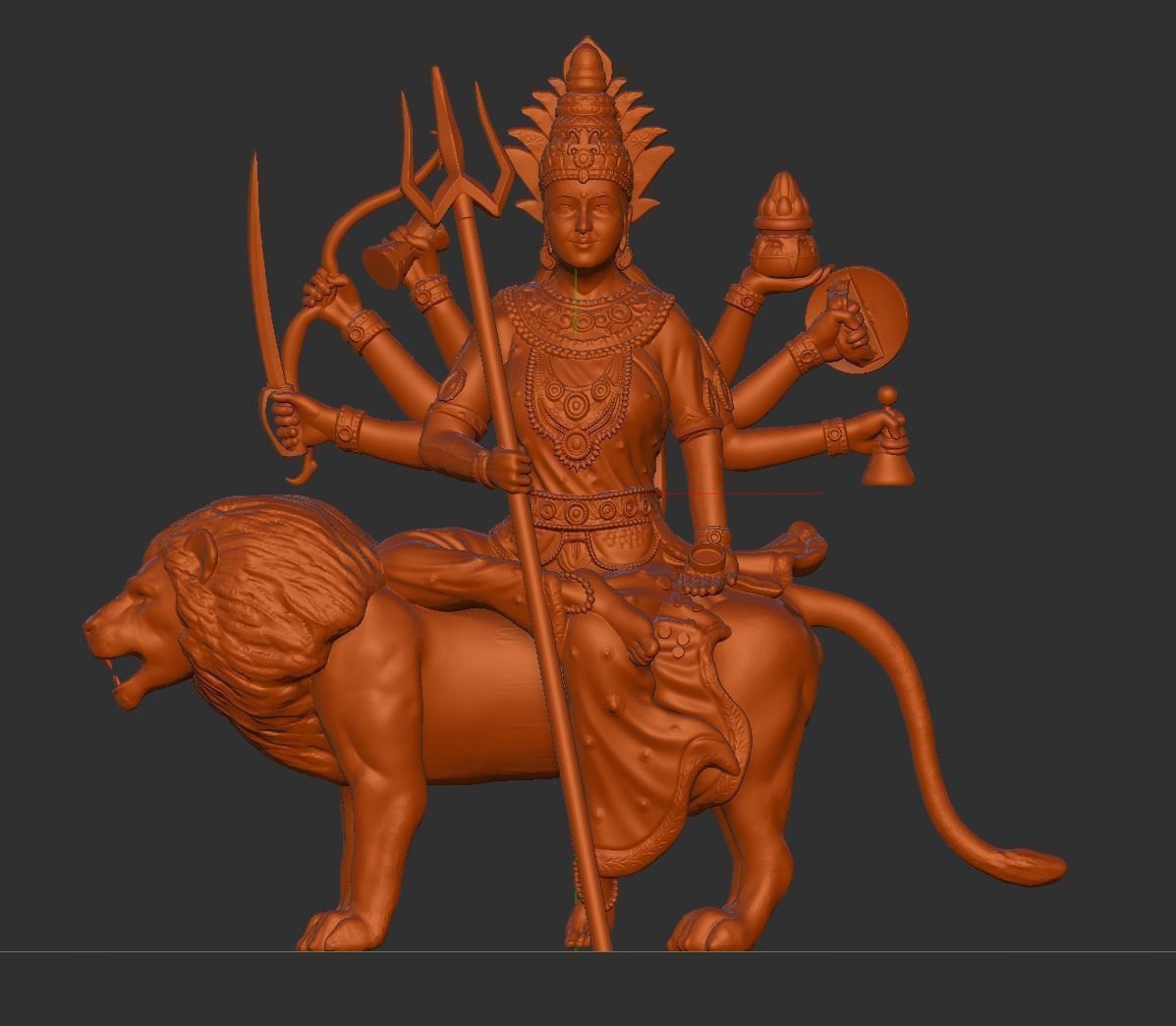 durga mata 3D model 3D printable | CGTrader