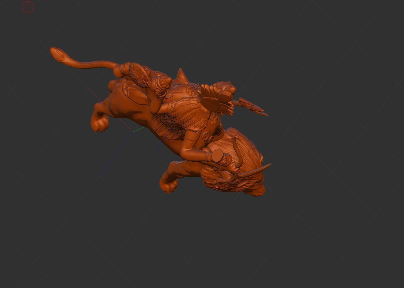 durga mata 3D model 3D printable | CGTrader