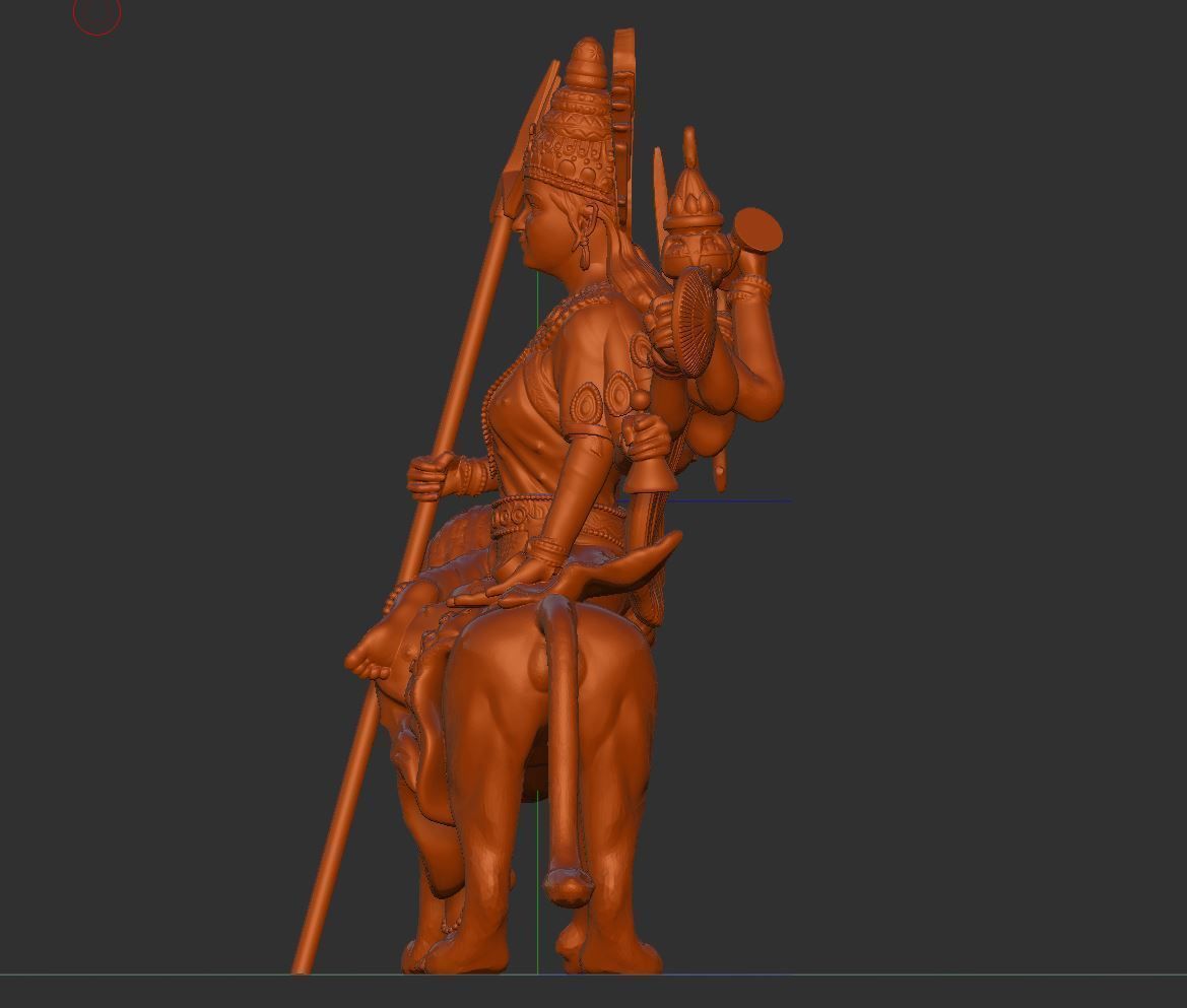 durga mata 3D model 3D printable | CGTrader