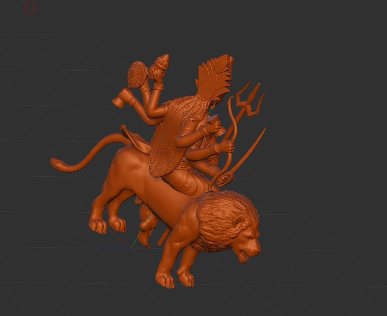 durga mata 3D model 3D printable | CGTrader