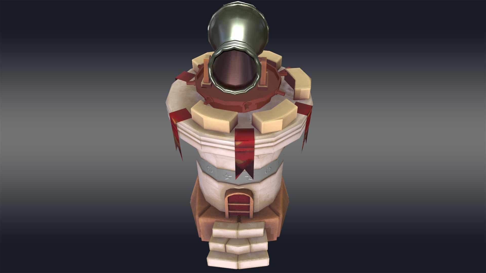 Cannon Tower 3D model | CGTrader