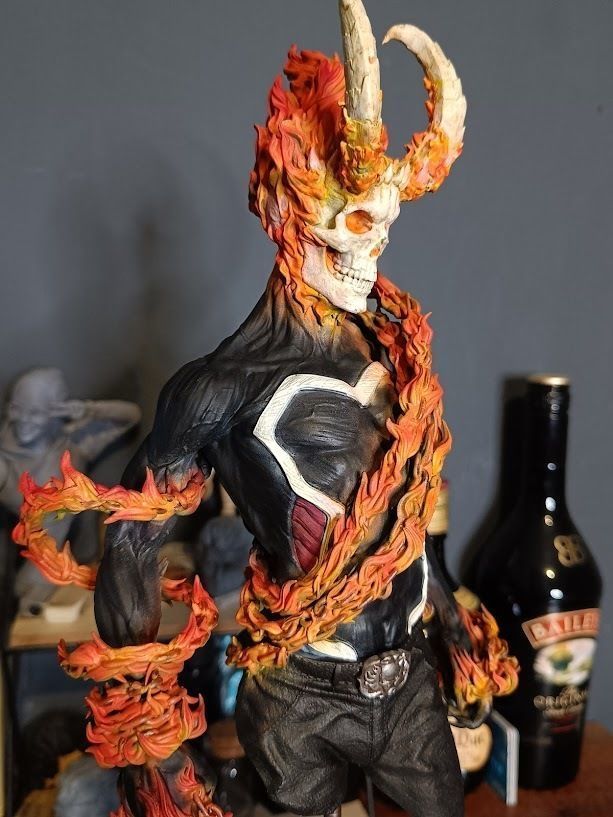 Ghost Rider King Of Hell 3D model 3D printable | CGTrader