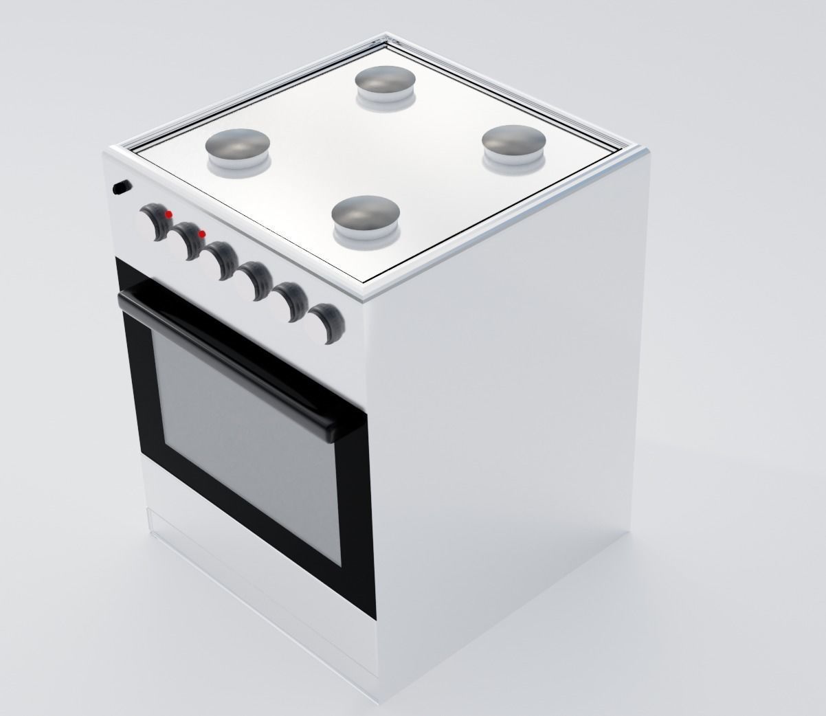 Gas stove free 3D model animated | CGTrader