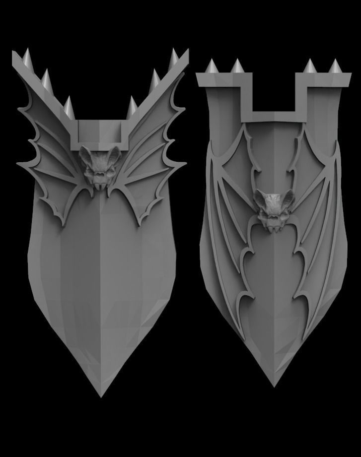 AOS War Hammer Fantasy replacemente icon shield Pack Vampires 3D model 3D printable | CGTrader