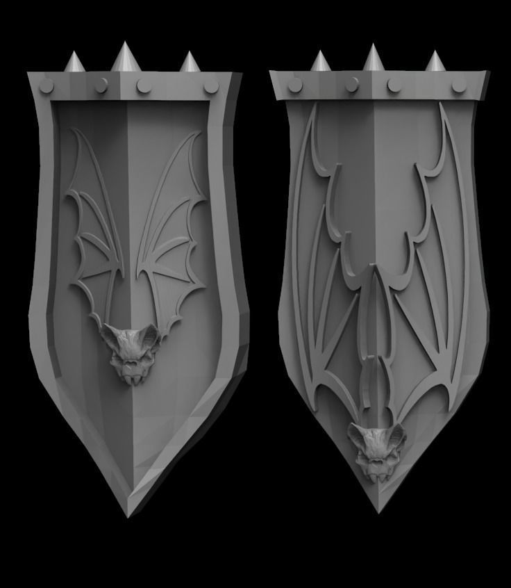 AOS War Hammer Fantasy replacemente icon shield Pack Vampires 3D model ...