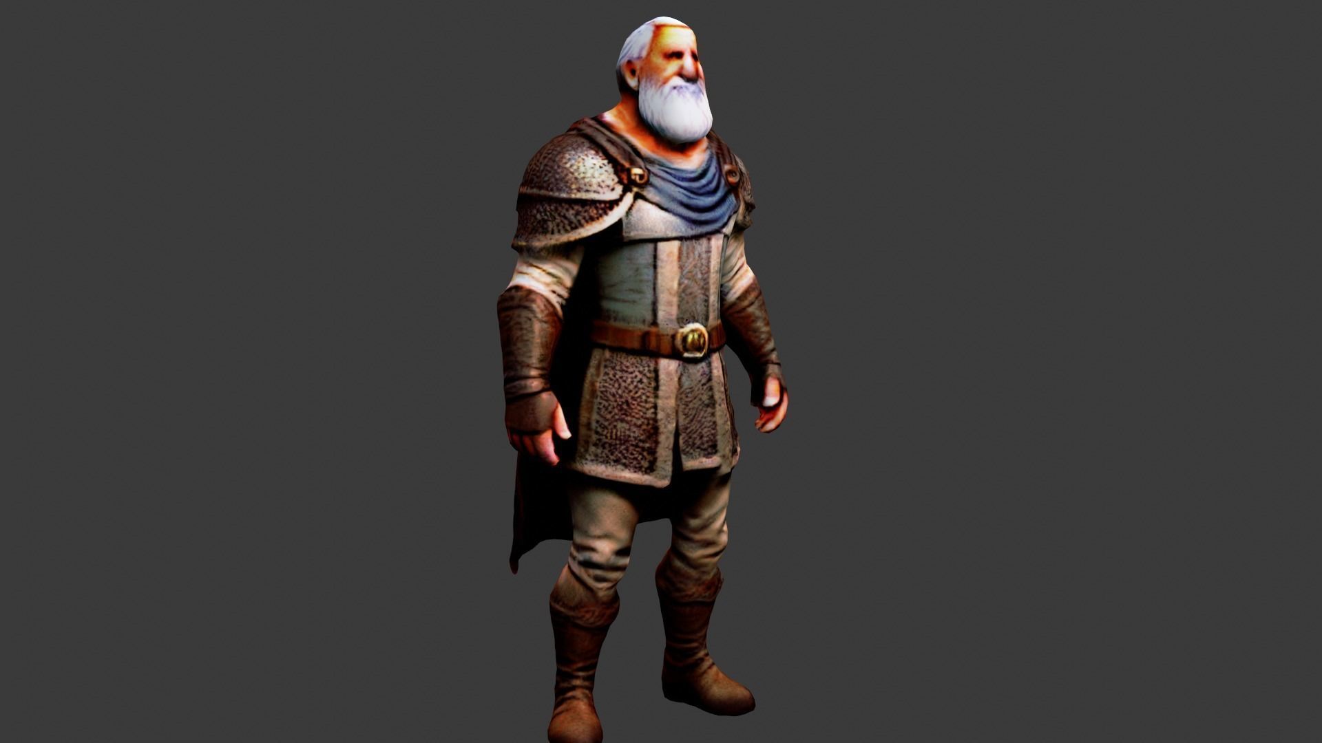 3D model Blind Poor Old Man VR / AR / low-poly | CGTrader