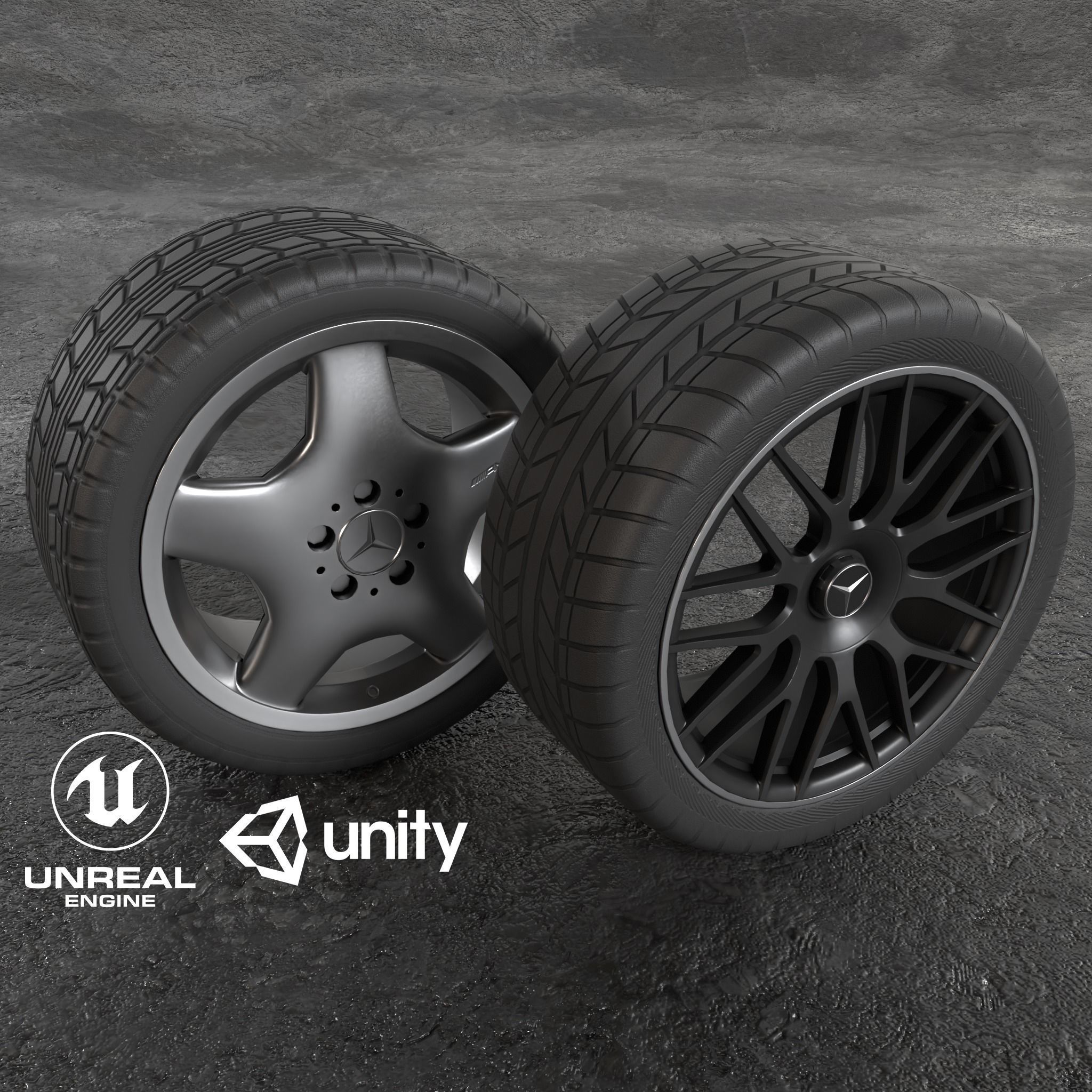 Car Wheels Tires Pack Collection VR / AR / low-poly | CGTrader