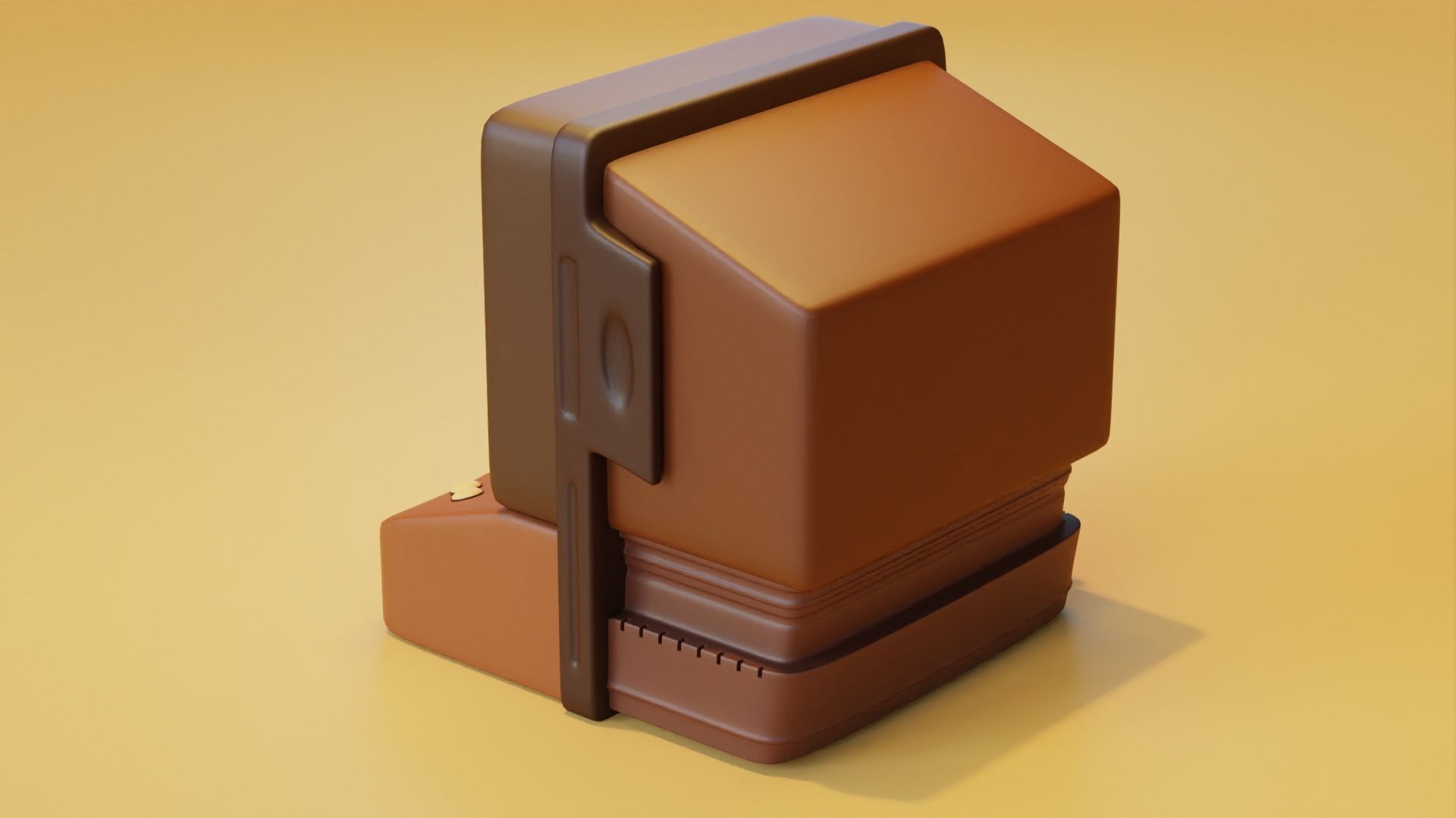 3D Chocolate-themed Desktop Computer Model 3D model animated | CGTrader