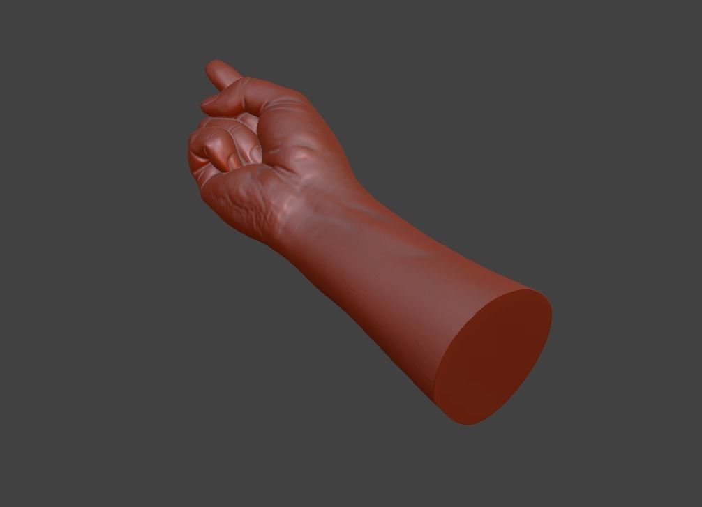 hand pointing finger 3D model 3D printable | CGTrader