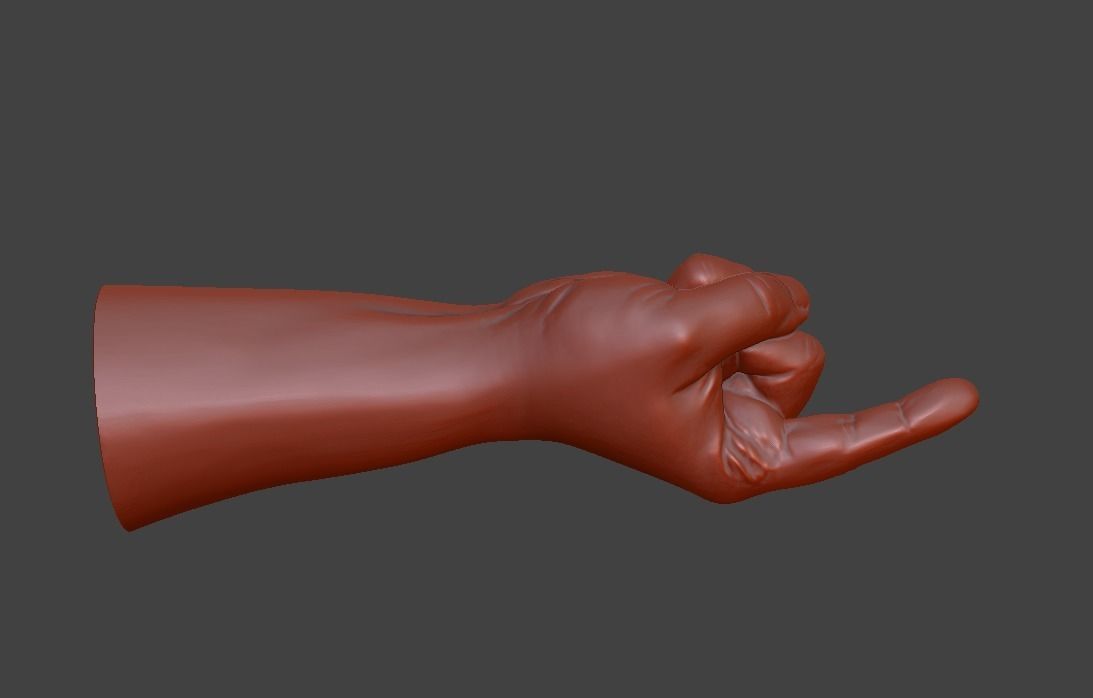 hand pointing finger 3D model 3D printable | CGTrader