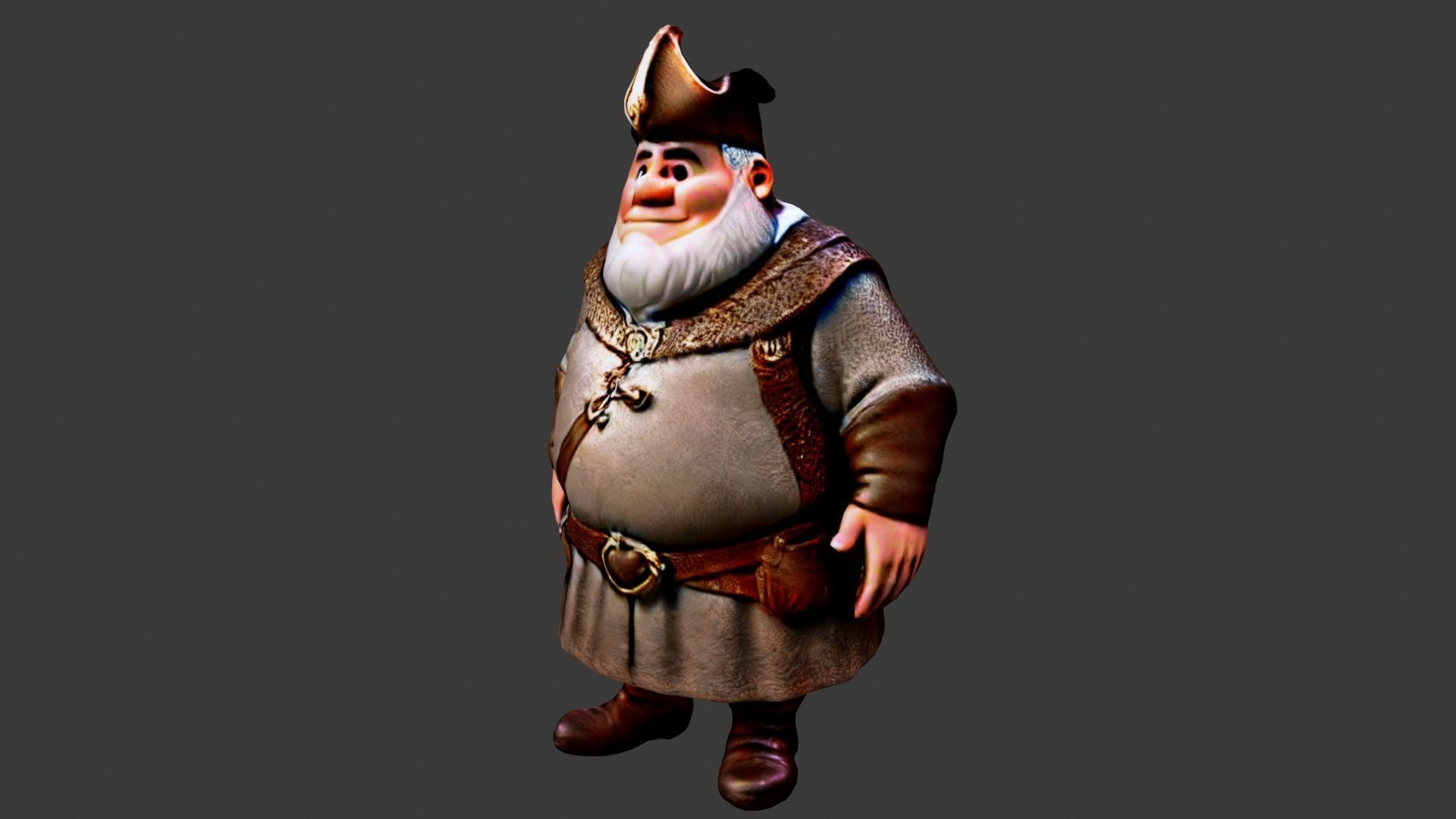 3D model Medieval Fat Peasant VR / AR / low-poly | CGTrader