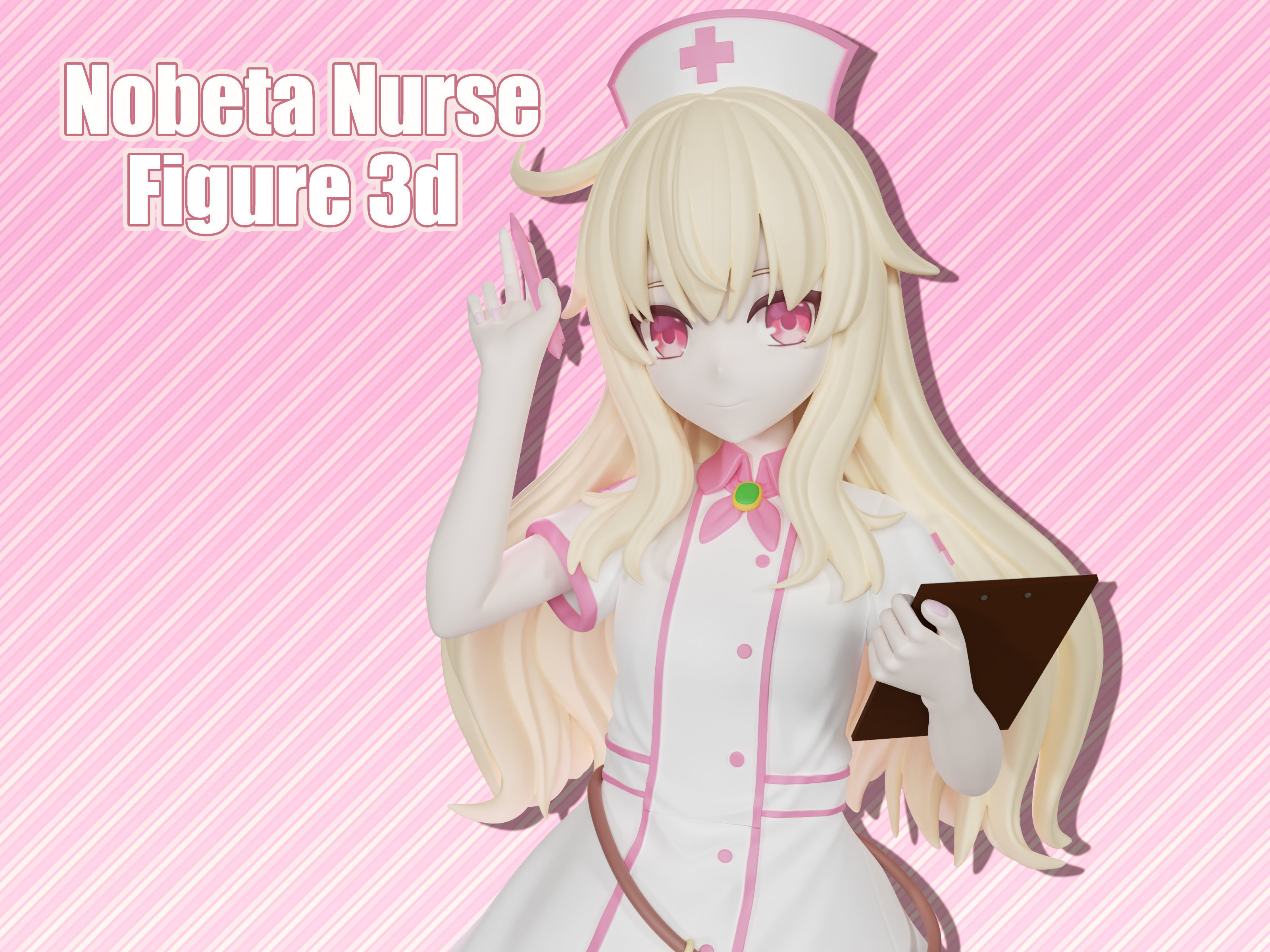 Nobeta Nurse figure 3d 3D model 3D printable | CGTrader