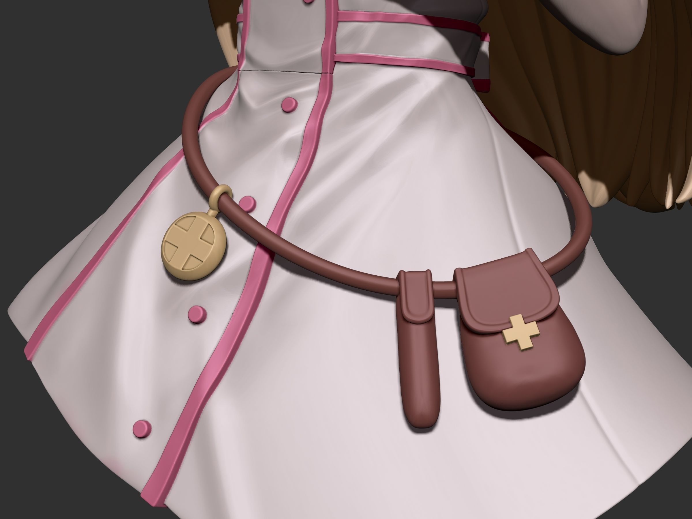 Nobeta Nurse figure 3d 3D model 3D printable | CGTrader