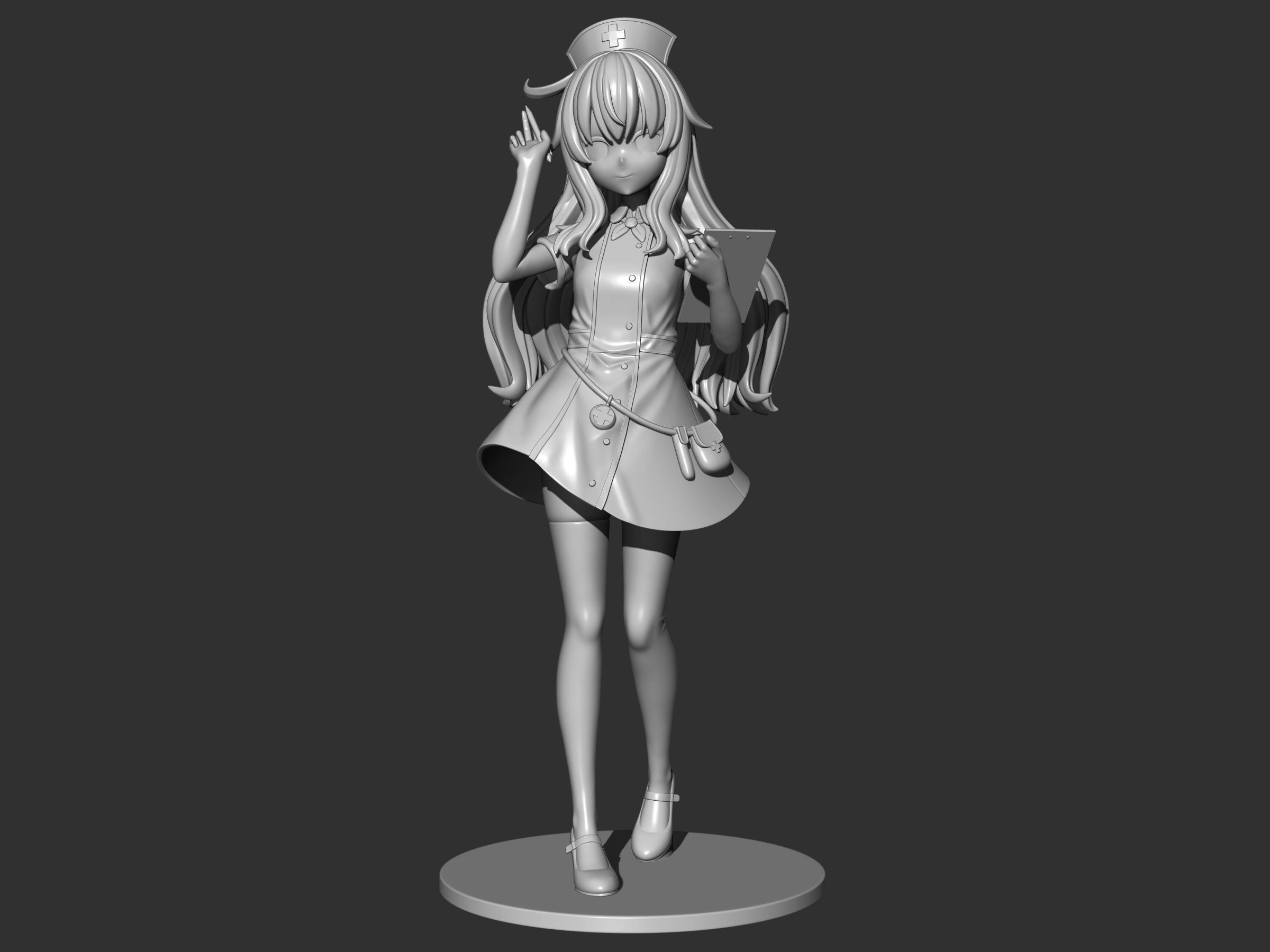 Nobeta Nurse figure 3d 3D model 3D printable | CGTrader