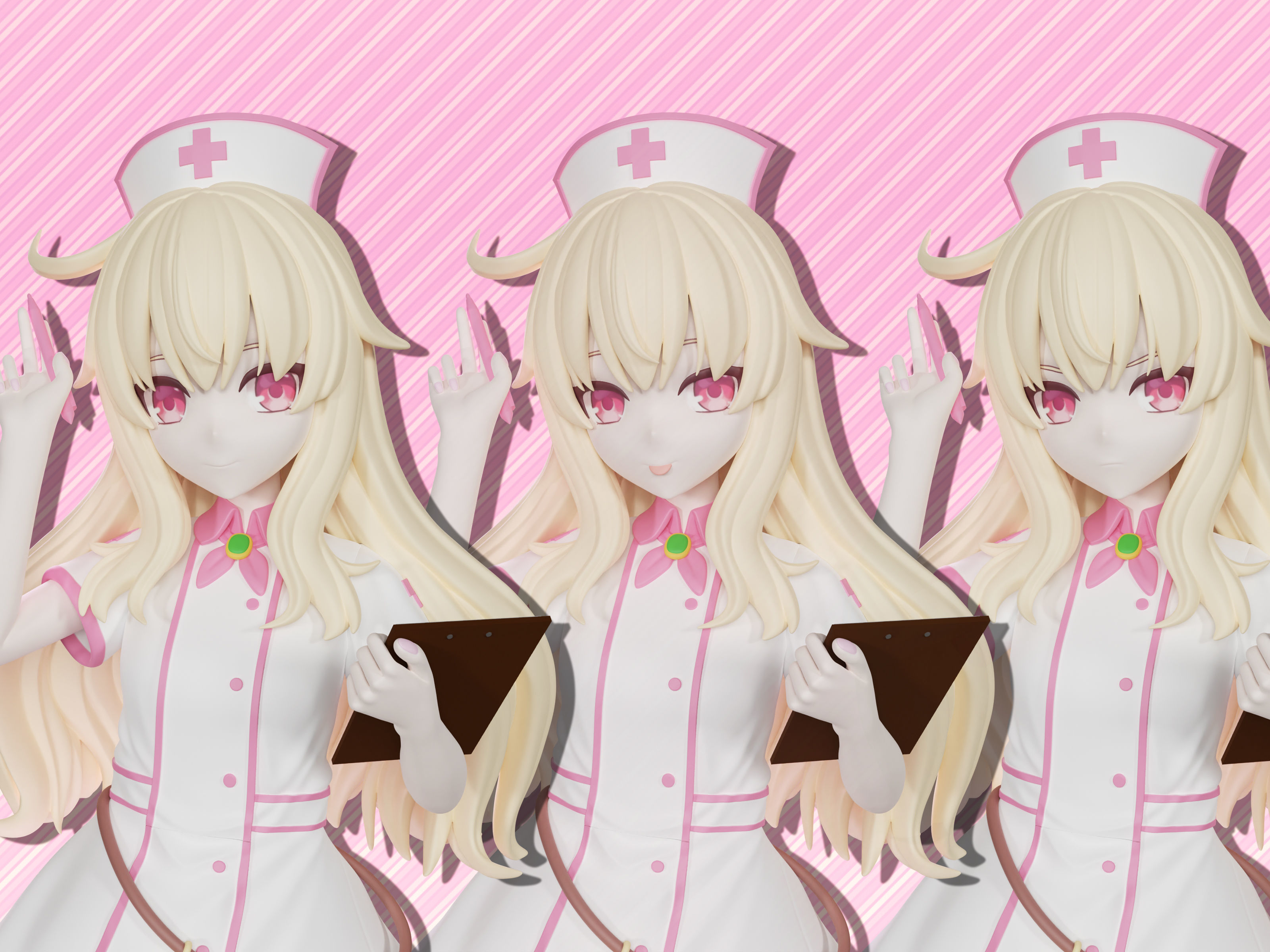 Nobeta Nurse figure 3d 3D model 3D printable | CGTrader